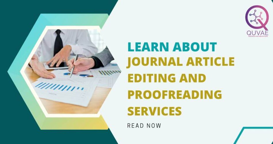 Journal article editing and proofreading services